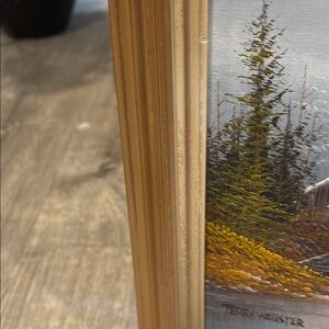 Art | Golden Framed Landscape Art By Terry Webster | Poshmark